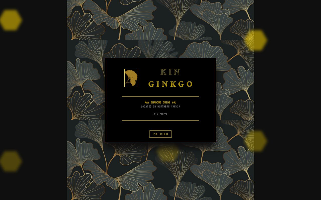 Kin Ginkgo Drug Menu